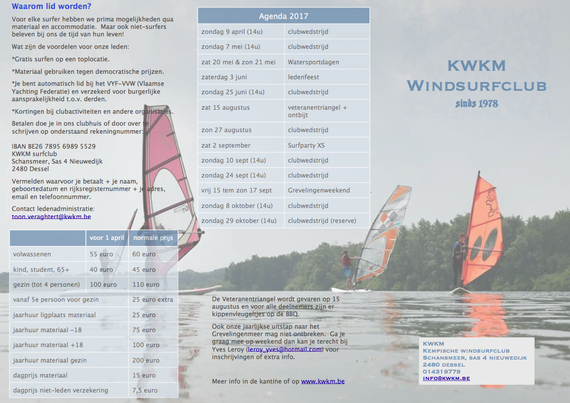 flyer 02 kwkm - KWKM - Surfclub - Mol